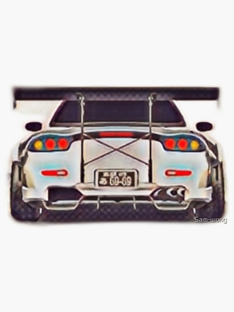 "RX7 wide body FD" Sticker for Sale by Sam-wong | Redbubble