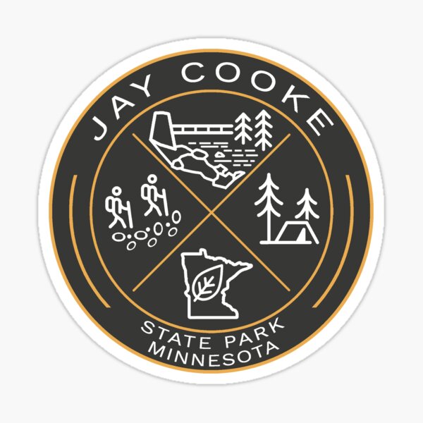 "Jay Cooke State Park Heraldic Logo" Sticker for Sale by VanyaKar ...