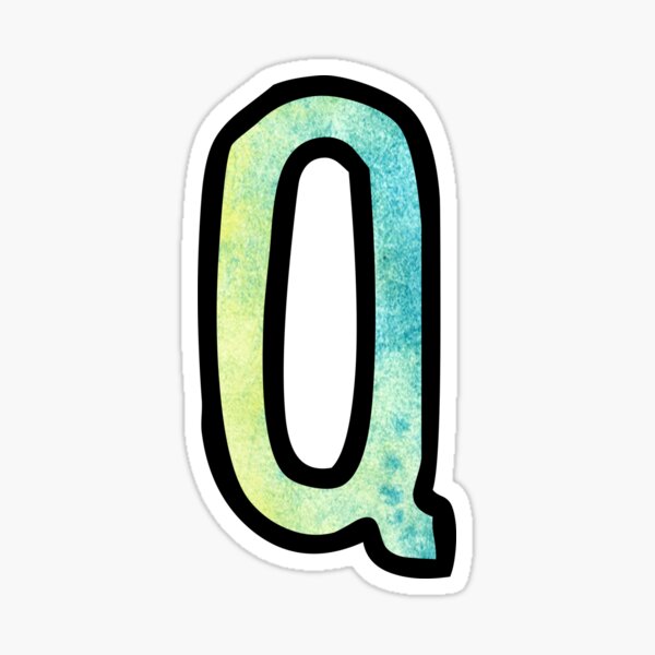 "Letter Q" Sticker for Sale by ABSDesigns | Redbubble