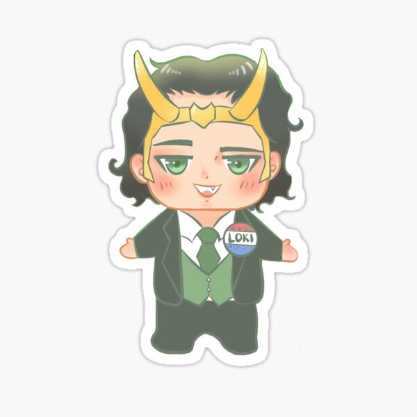 "Loki" Sticker by lilabright | Redbubble