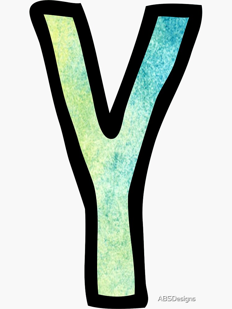 "Letter Y" Sticker for Sale by ABSDesigns | Redbubble