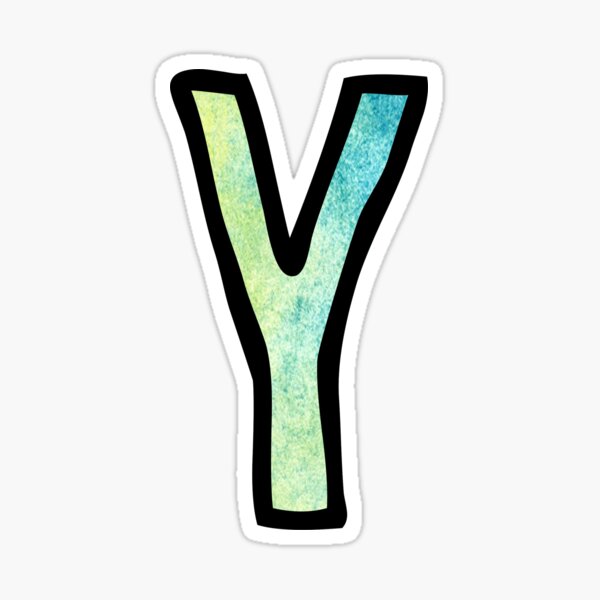 "Letter Y" Sticker for Sale by ABSDesigns | Redbubble