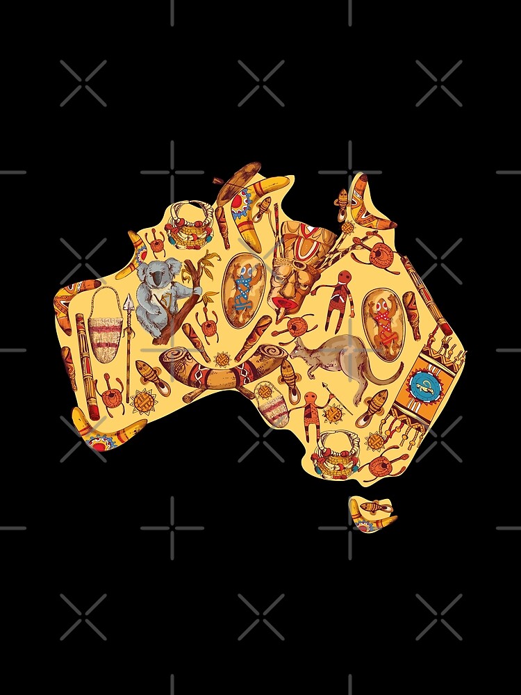 "Australian Aboriginal Map Art" Photographic Print by Ferrettos | Redbubble