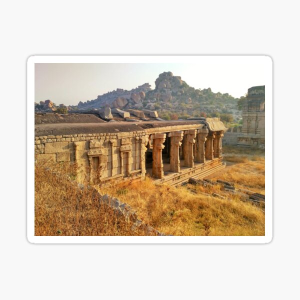 "Hampi Temple Ruins" Sticker for Sale by opinion9 | Redbubble