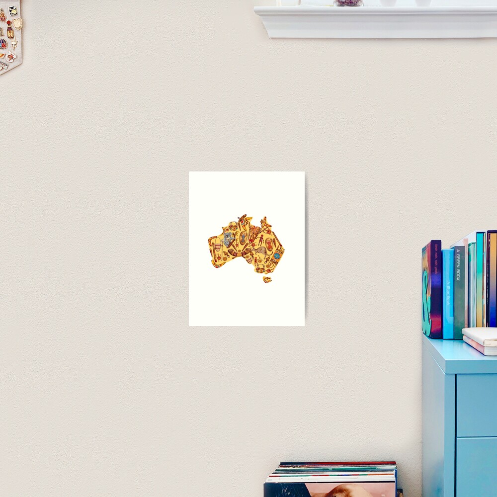 "Australian Aboriginal Map Art" Art Print for Sale by Ferrettos | Redbubble