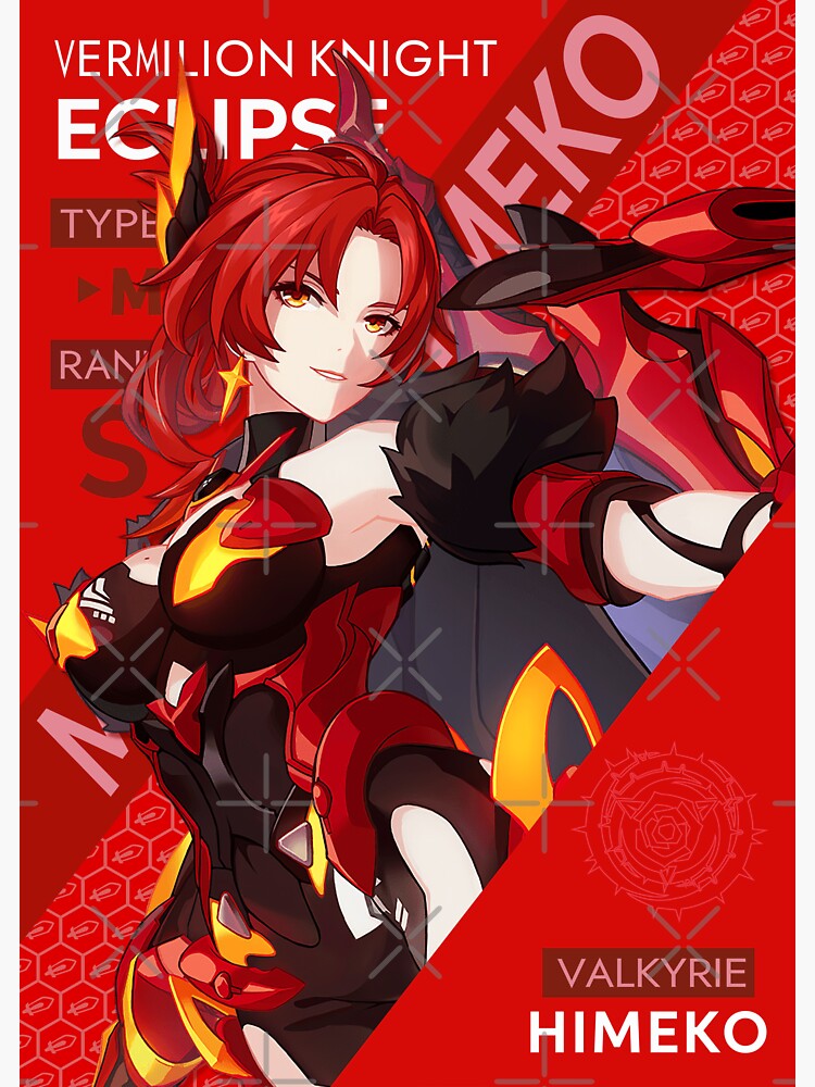 "Murata Himeko Vermilion Knight Eclipe" Sticker for Sale by Saikishop | Redbubble