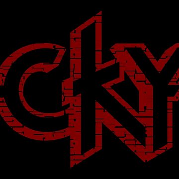 "CKY red cracked" Sticker by MikePerious | Redbubble