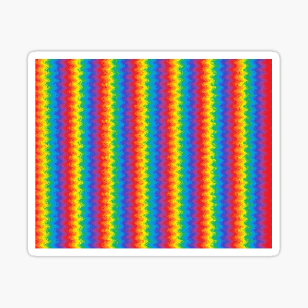 "Wavy Rainbow" Sticker for Sale by lornakay | Redbubble