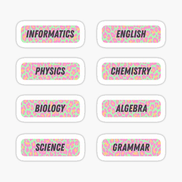 "back to school. cute sticker set for notebook. sticker pack,school ...