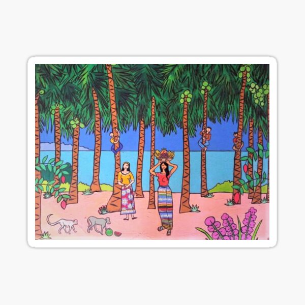 "Souvenir from Goa" Sticker for Sale by StefDelapree | Redbubble