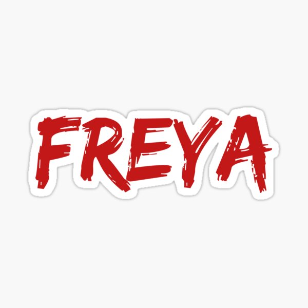 "FREYA" Sticker for Sale by keoopolouis | Redbubble