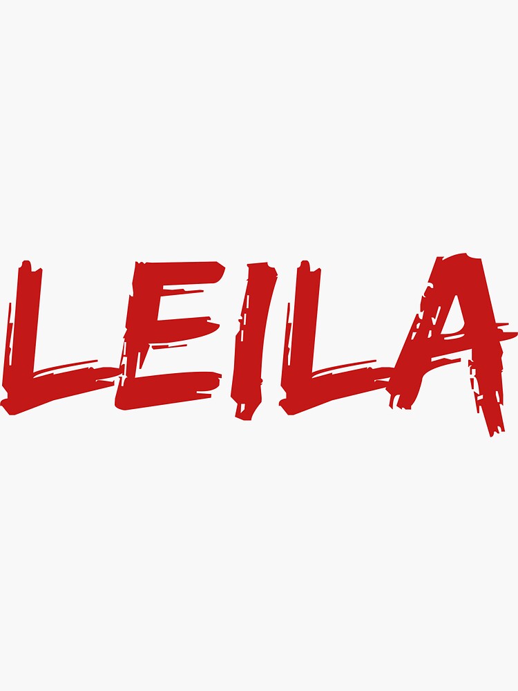 "LEILA" Sticker for Sale by keoopolouis | Redbubble