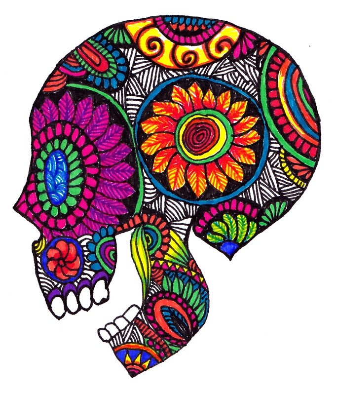 "Calavera" by cynthia cabello | Redbubble
