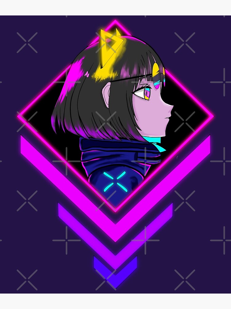 "Neon anime girl" Art Print for Sale by fashopera | Redbubble