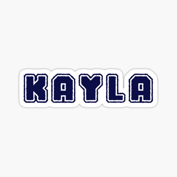 "KAYLA" Sticker for Sale by yalinsolomon | Redbubble