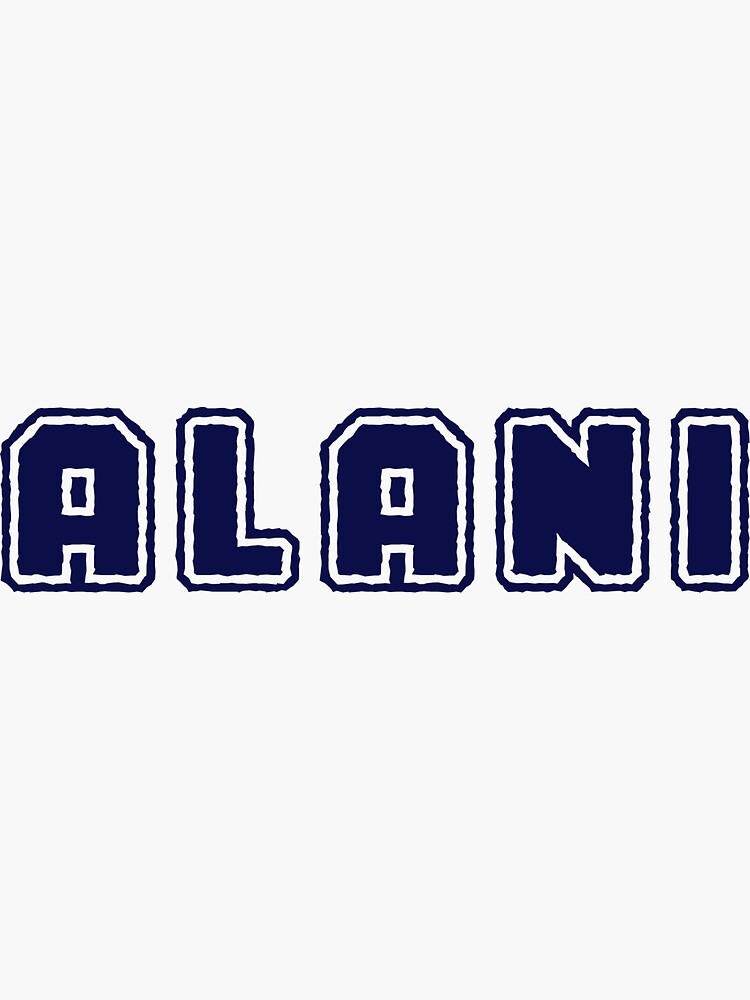"ALANI" Sticker for Sale by yalinsolomon | Redbubble