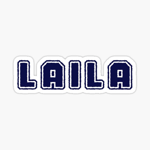"LAILA" Sticker for Sale by yalinsolomon | Redbubble
