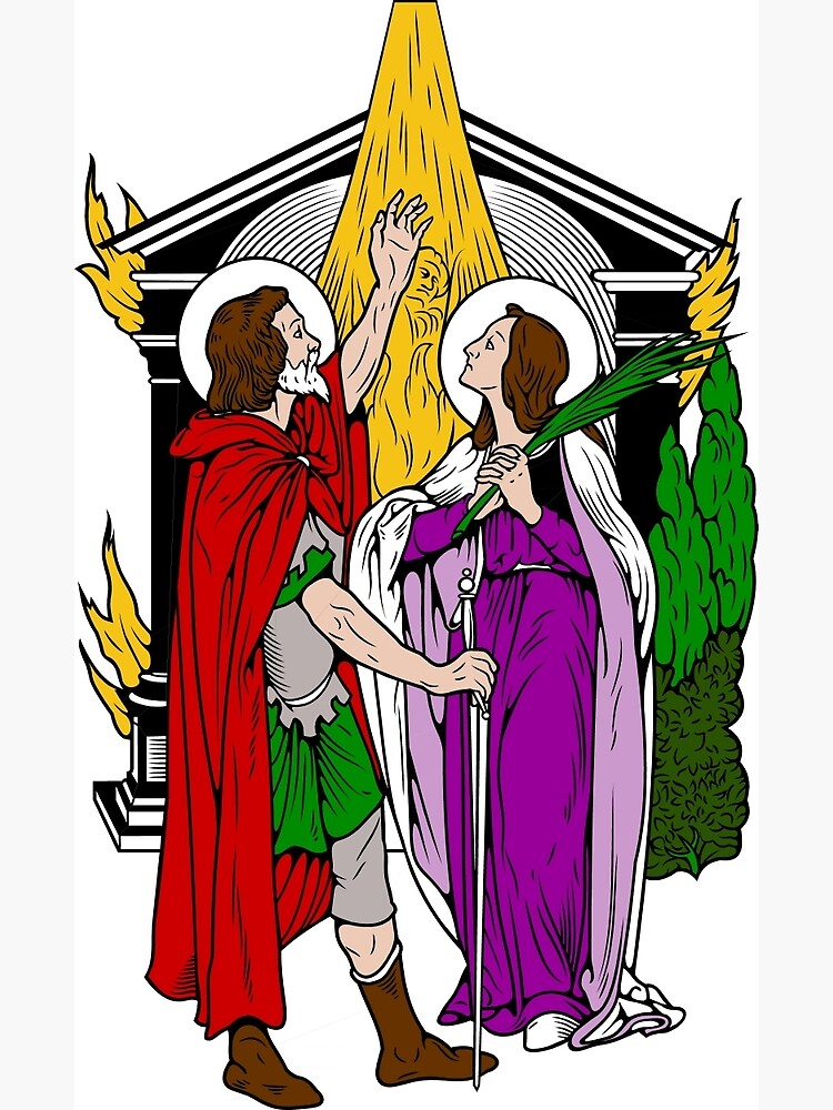"ST JULIAN & ST BASILISSA " Poster by CatholicSaints | Redbubble