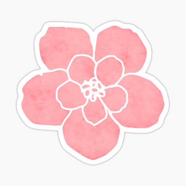 "Red Watercolor Flowers" Sticker by rsty11 | Redbubble
