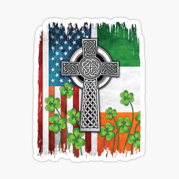 "Irish Proud of my Roots" Sticker by LeHongTien | Redbubble