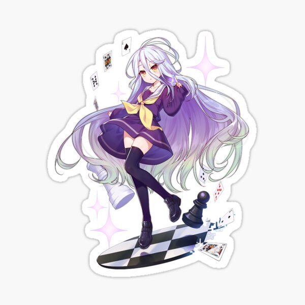 "Shiro from No Game No Life" Sticker for Sale by NoHardFeelings | Redbubble