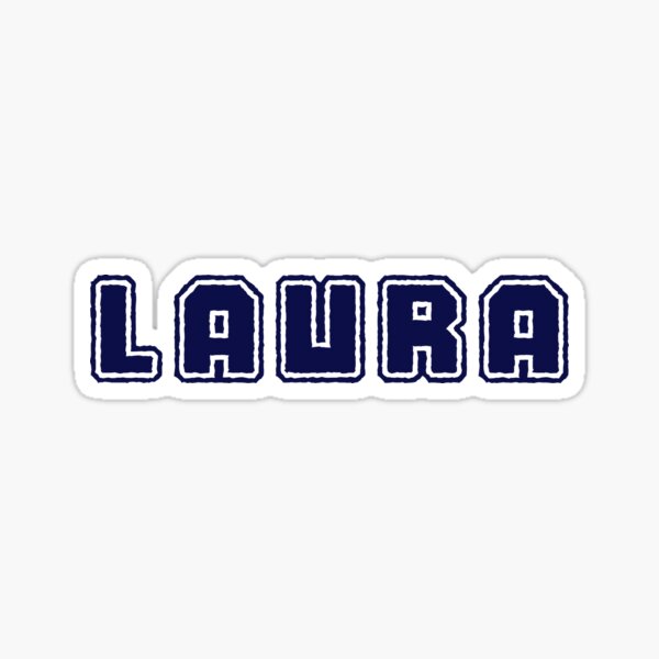 "LAURA" Sticker for Sale by yalinsolomon | Redbubble