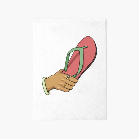 "La Chancla" Art Board Print for Sale by wagner8x42 | Redbubble