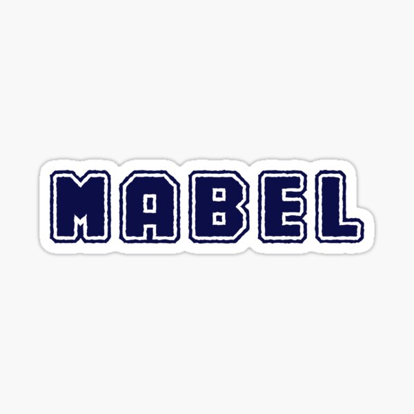 "MABEL" Sticker for Sale by yalinsolomon | Redbubble