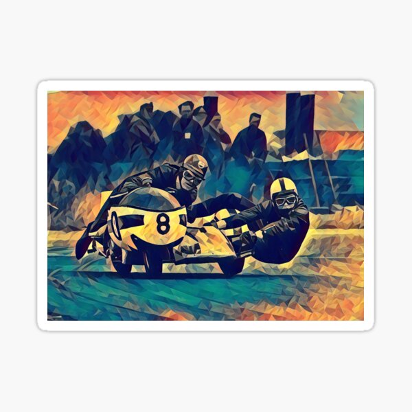 "Sidecar bike" Sticker for Sale by JeffReding | Redbubble