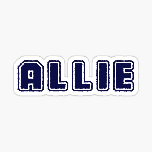 "ALLIE" Sticker by yalinsolomon | Redbubble