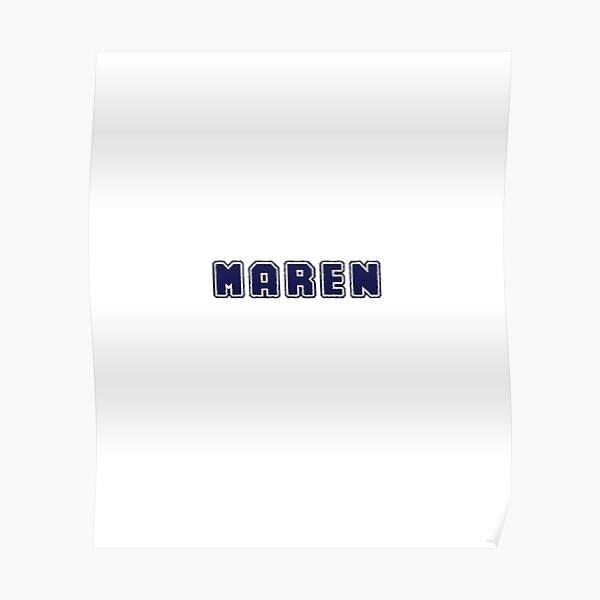 "MAREN" Poster for Sale by yalinsolomon | Redbubble