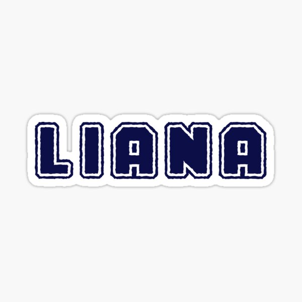 "LIANA" Sticker for Sale by yalinsolomon | Redbubble