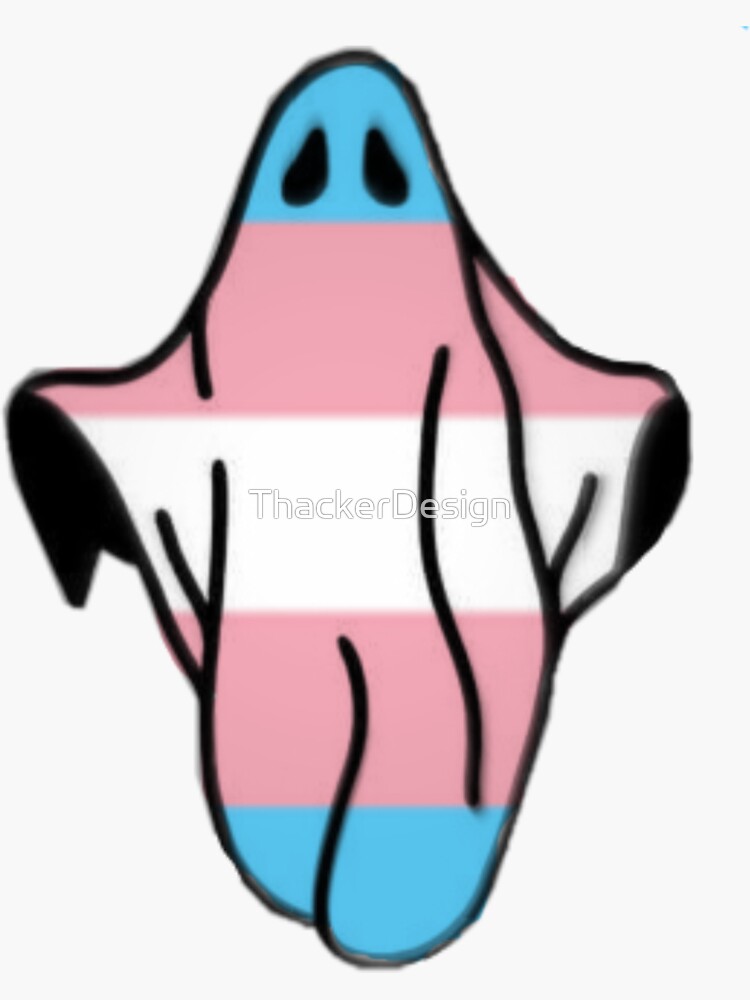 "Trans Ghost" Sticker for Sale by ThackerDesign | Redbubble