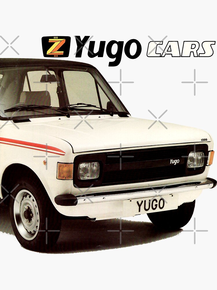 "YUGO CARS - BROCHURE" Sticker by ThrowbackM3 | Redbubble