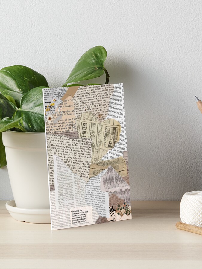 "Newspaper Collage " Art Board Print for Sale by ThackerDesign | Redbubble