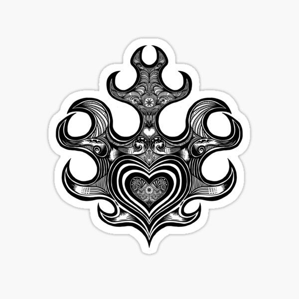 "Heart on Fire - Fine Line Work Design - Tattoo Design - Passionate ...