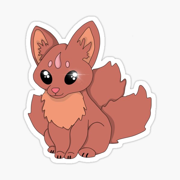 "Kitsune" Sticker by GemmaMcCarthy | Redbubble