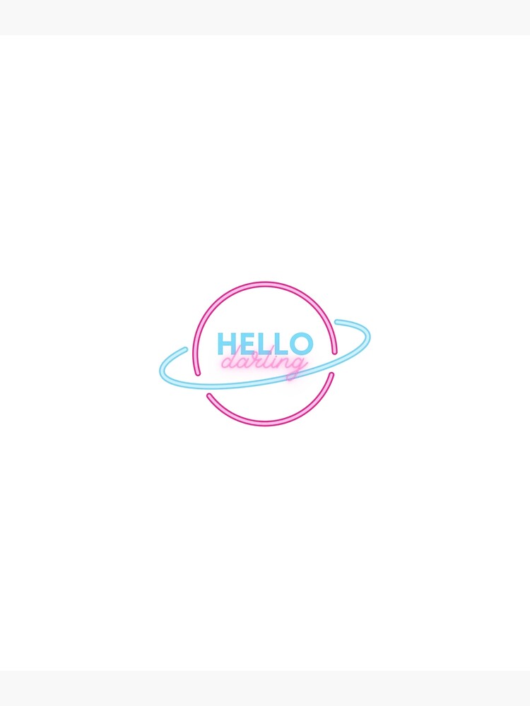 "Neon Hello Darling" Poster for Sale by Marshmello- | Redbubble