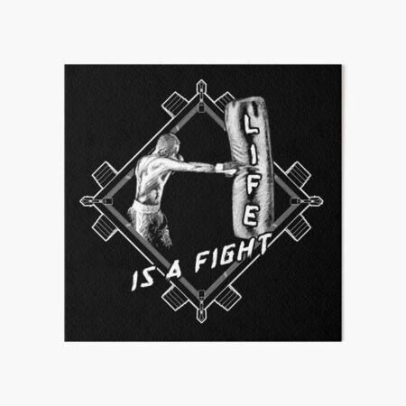 "Boxing motivational Quotes - Life is a fight" Art Board Print by TMBTM ...