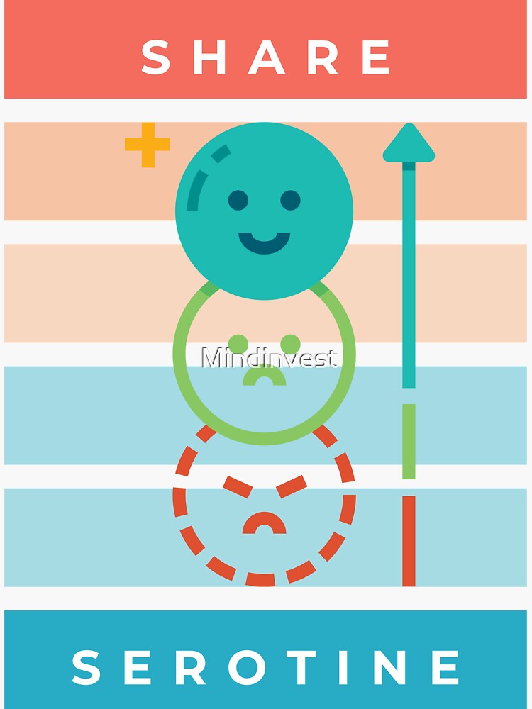 "Cute Trendy Serotine Design" Sticker for Sale by Mindinvest | Redbubble