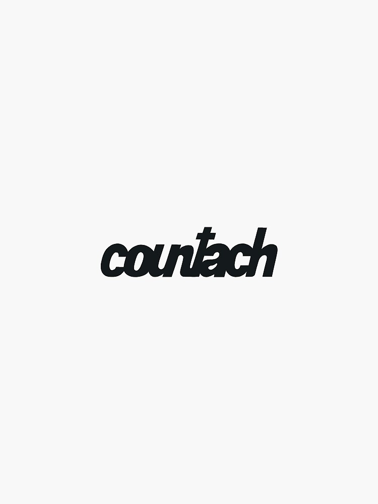 "Lamborghini countach " Sticker for Sale by MangaSmart | Redbubble