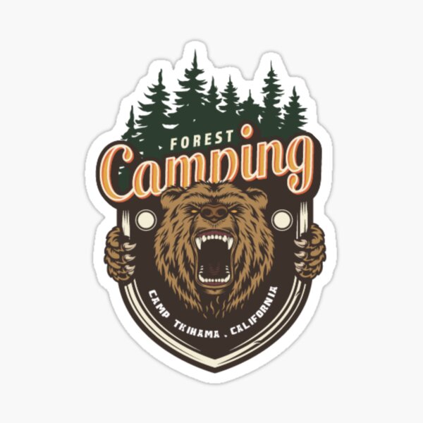 "Camp Tikihama" Sticker for Sale by Alan-NY | Redbubble