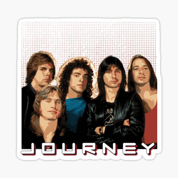 "Journey Band Rock " Sticker for Sale by ThinkOutLoudApp | Redbubble