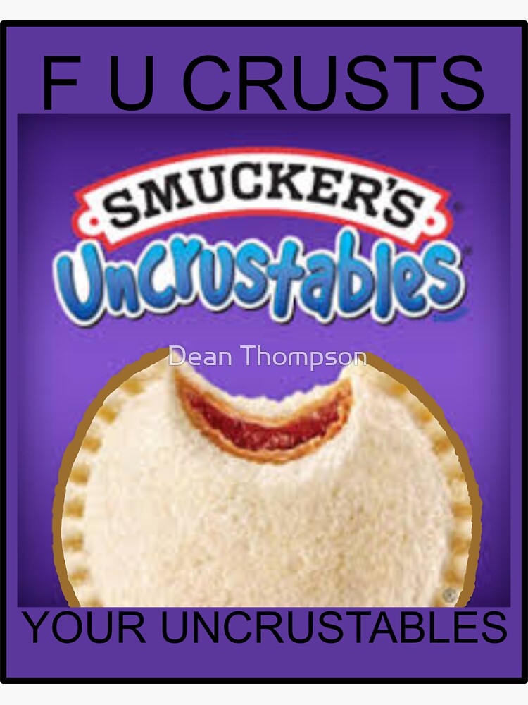 "Uncrust" Sticker for Sale by apfeldraws | Redbubble