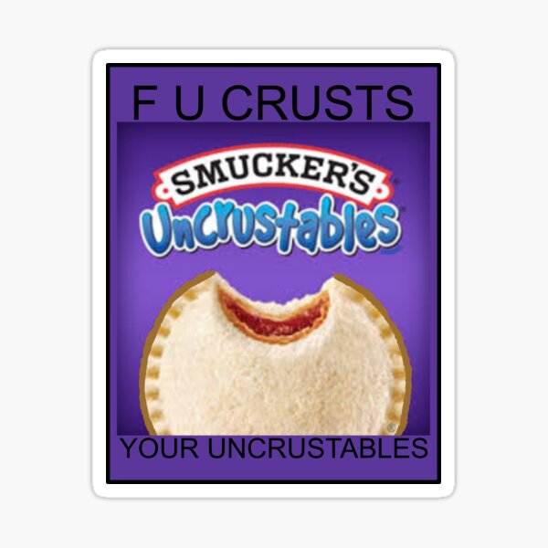 "Uncrust" Sticker for Sale by apfeldraws | Redbubble