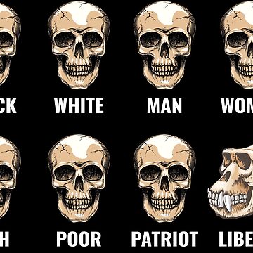"Skeleton non racial vs liberal skeleton: Black, white, woman, man ...