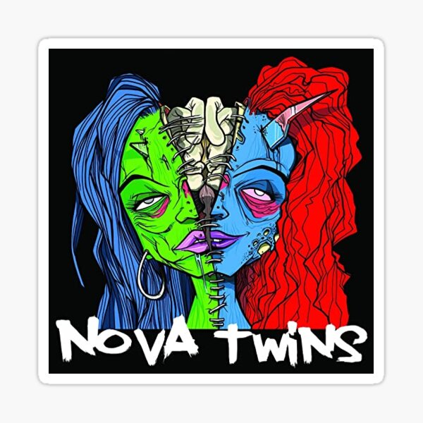 "Nova Twins - Band Logo Graphic" Sticker for Sale by deirdrelol | Redbubble