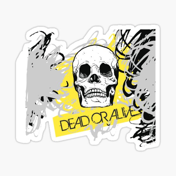 "Dead or alive Halloween vector art" Sticker for Sale by SLExpress ...