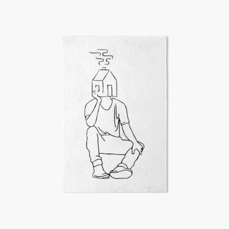 "Bo Burnham INSIDE" Art Board Print by llevine2934 | Redbubble