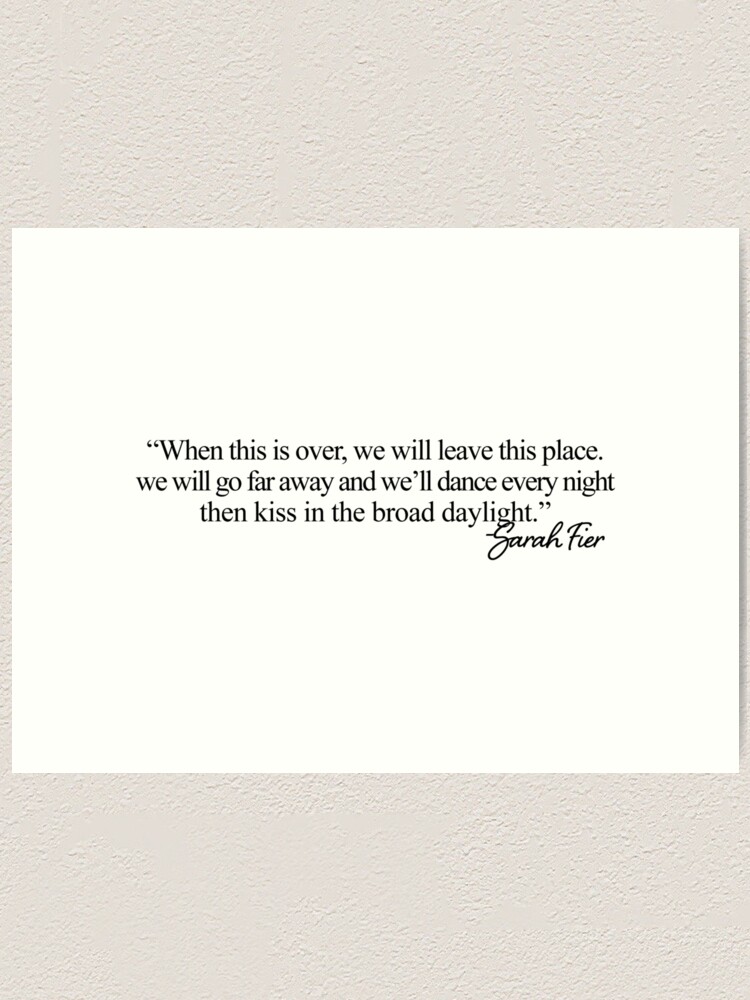 "Fear street 1666 Sarah Fier quote" Art Print for Sale by SouthKarolina ...